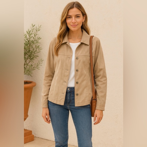 Hannah | Tops | Hannah Small Shirt Lightweight Top Coat Shacket Buttery ...